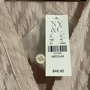 New York & Company | Tops | Light Pink Button Down Blouse In Medium ...